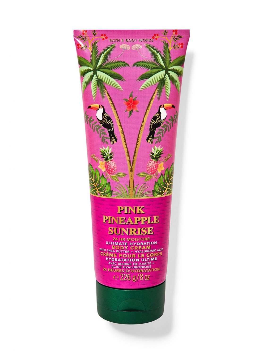 Bath & Body Works Pink Pineapple Sunrise Body Cream - Luvia Beauty ...
