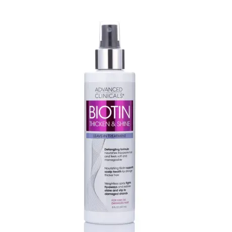Advanced Clinicals Biotin Thicken & Shine 237ml Leave-In Treatment ...