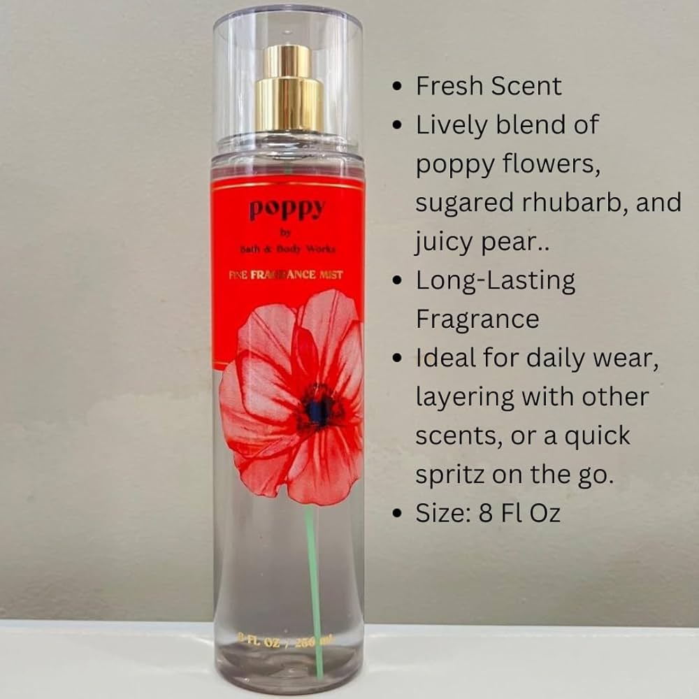 Bath & Body Works Poppy Body Mist - Luvia Beauty - 0794815853
